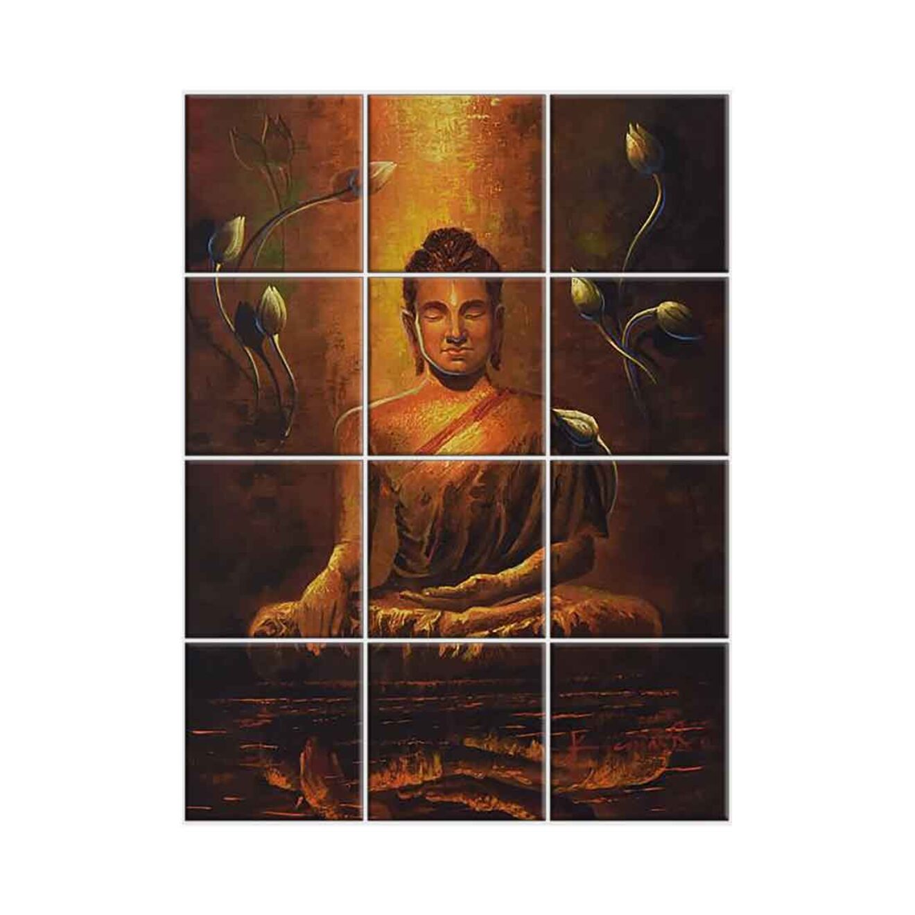NISH! Buddha Wall Tiles #010 - Ceramic, Digital Poster Wall Tiles - NISH!