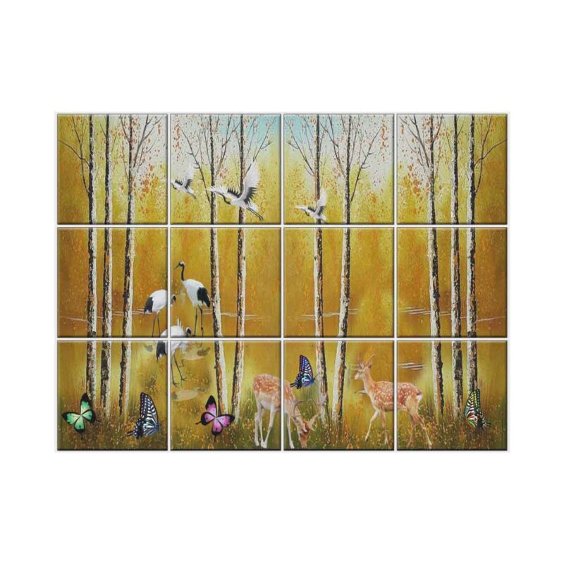 Forest Scenery Wall Tiles #074 - Ceramic, Digital Wall Tiles - NISH!