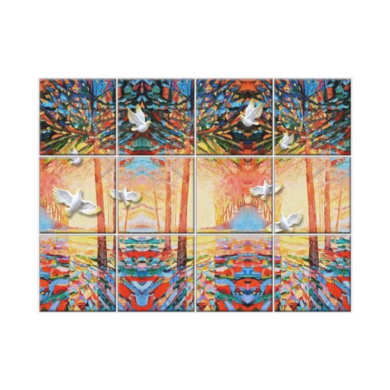 Forest Scenery Wall Tiles #088 - Ceramic, Digital Wall Tiles - NISH!