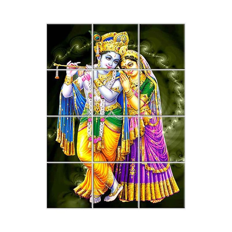 NISH! Radha Krishna Wall Tiles #004 - Ceramic, Digital Wall Tiles - NISH!